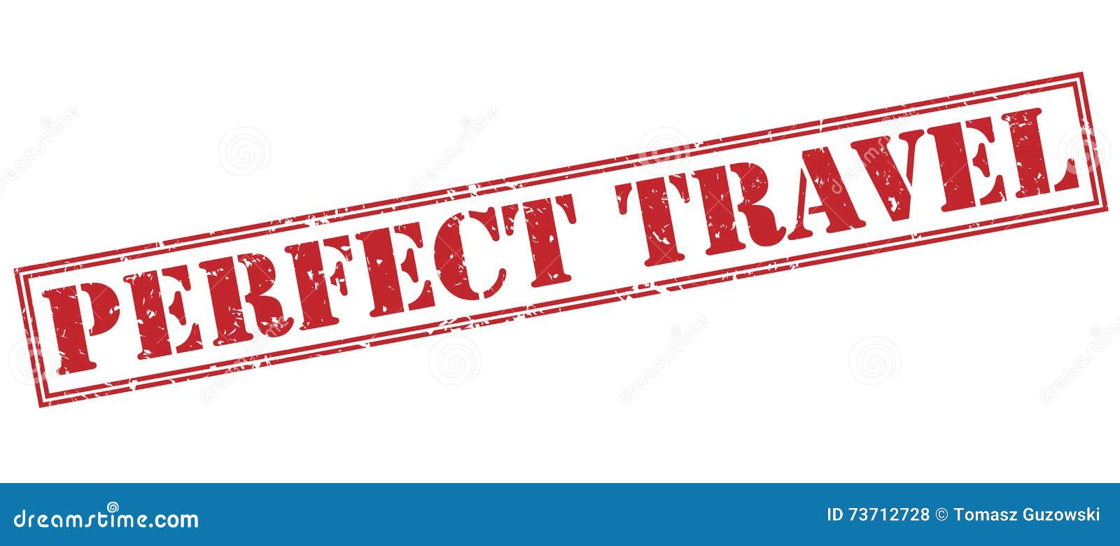 Perfect travel red stamp stock illustration. Illustration of stamp ...