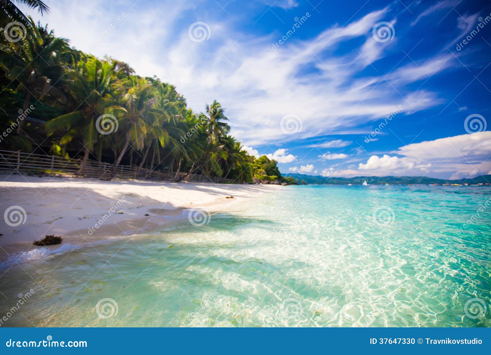 Perfect Tropical Beach with Turquoise Water and Stock Photo - Image of seascape, beauty: 37647330