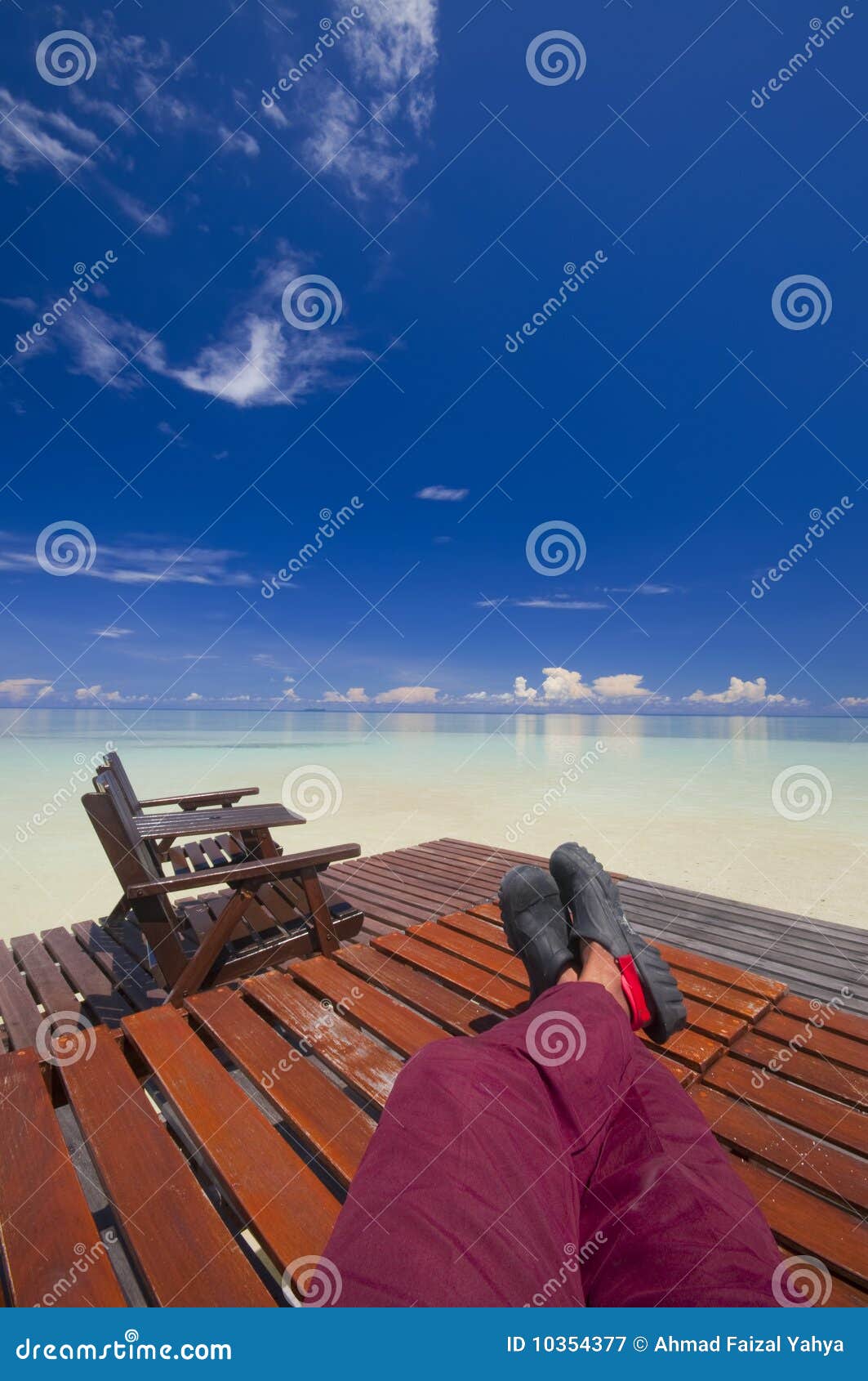 Perfect Tropical Island Relaxation. Stock Image - Image of romance ...