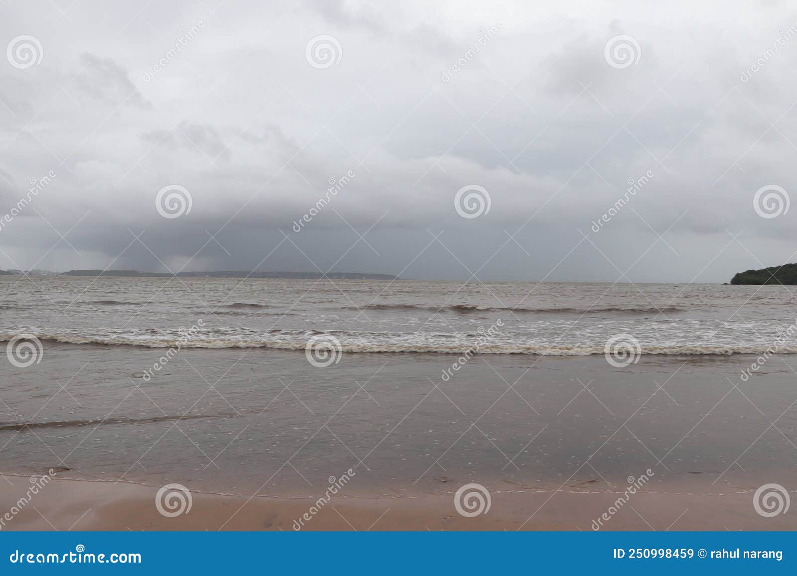 A Perfect View of a Beach with High Tides in Goa Stock Image - Image of ...