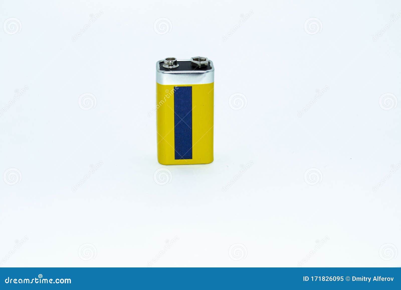 Perfect View of Krona Battery on White Background Stock Image - Image ...