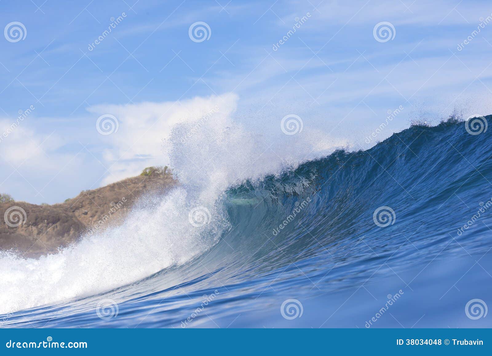 Perfect wave stock photo. Image of wave, crystalline - 38034048