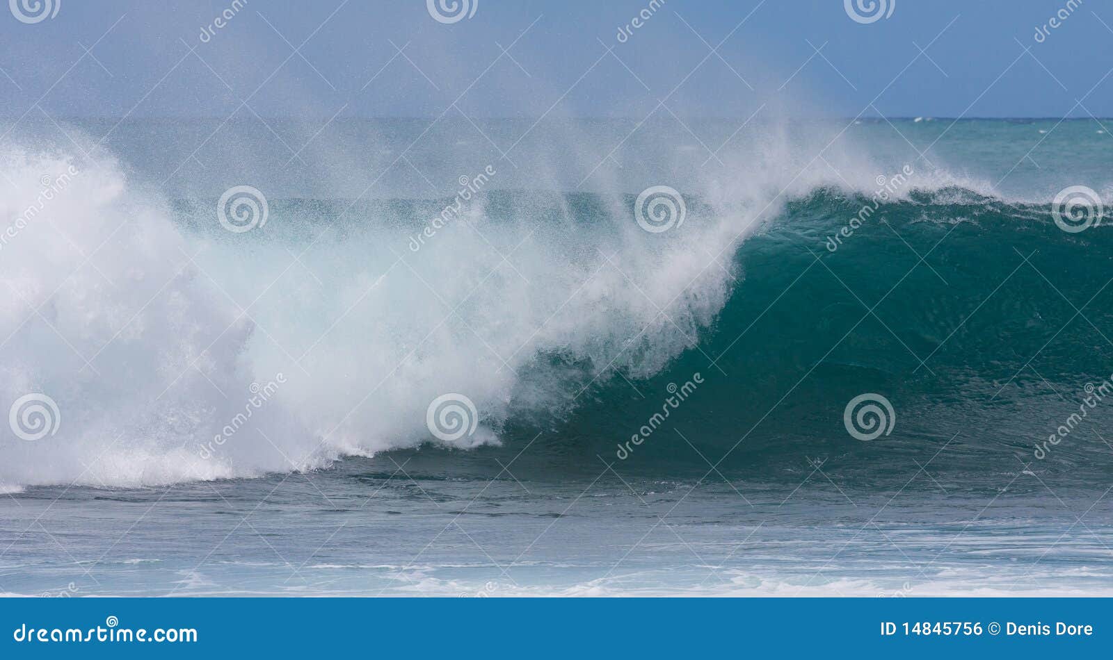 A perfect wave for surfing stock photo. Image of nature - 14845756
