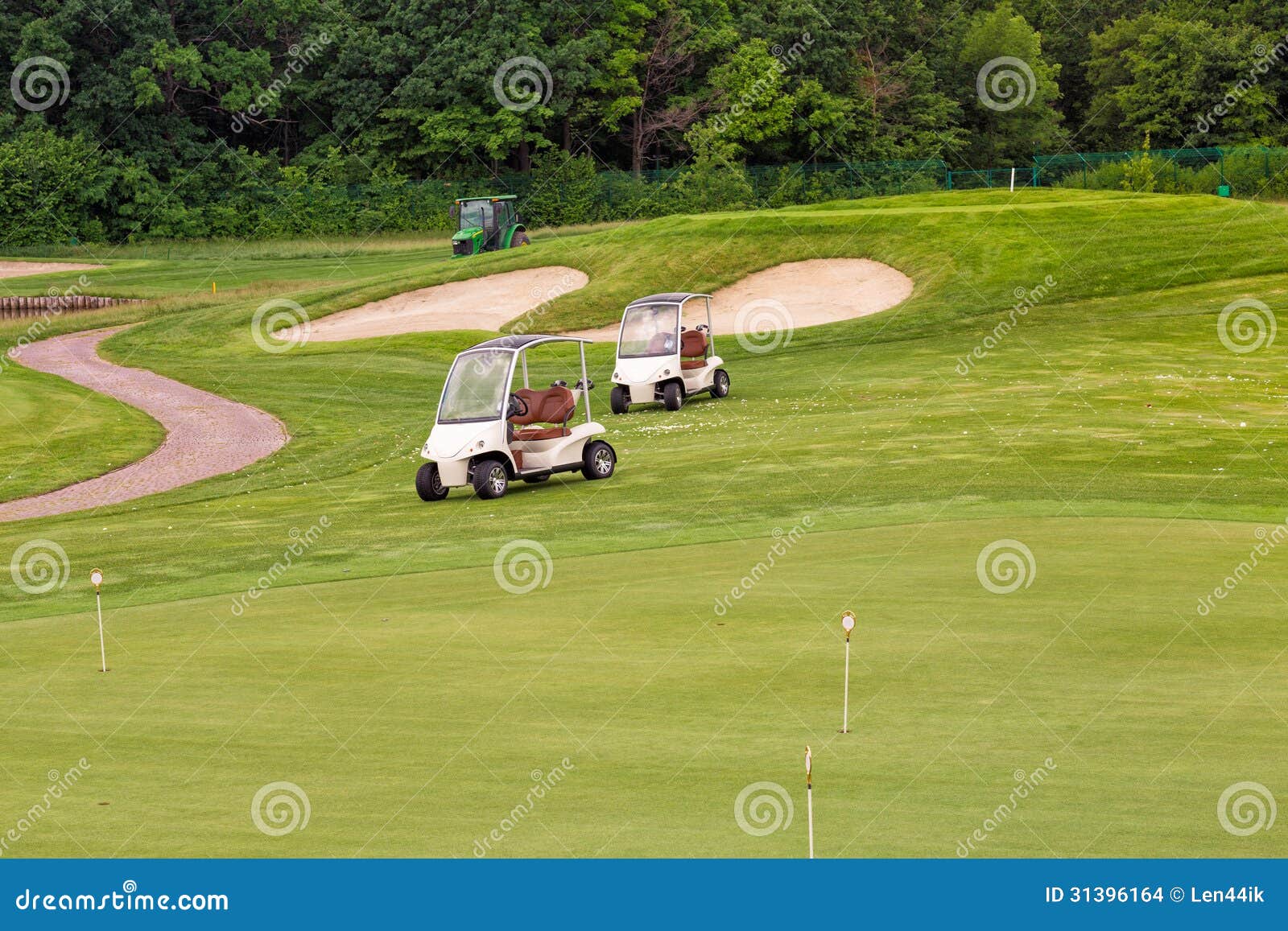 Perfect Wavy Grass on a Golf Field Stock Photo - Image of lawn, fresh ...