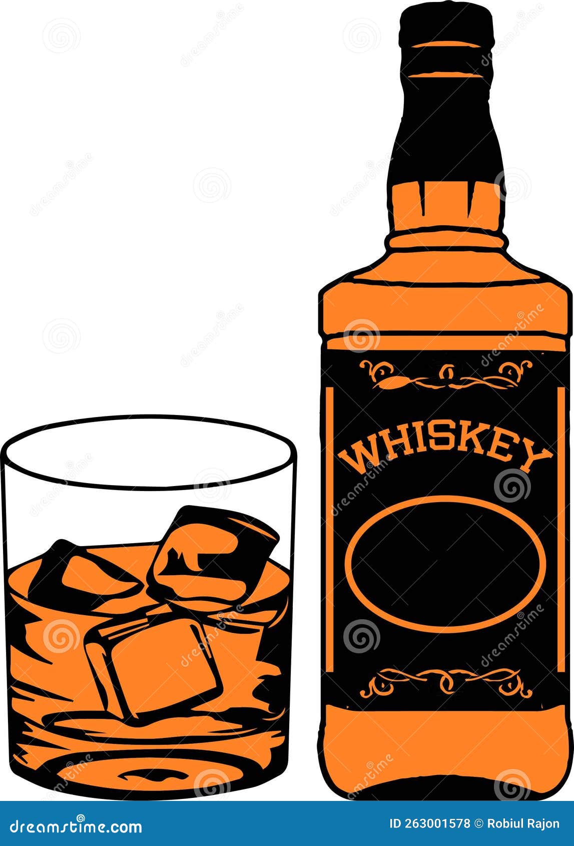 Whiskey Vector stock vector. Illustration of label, poster - 263001578