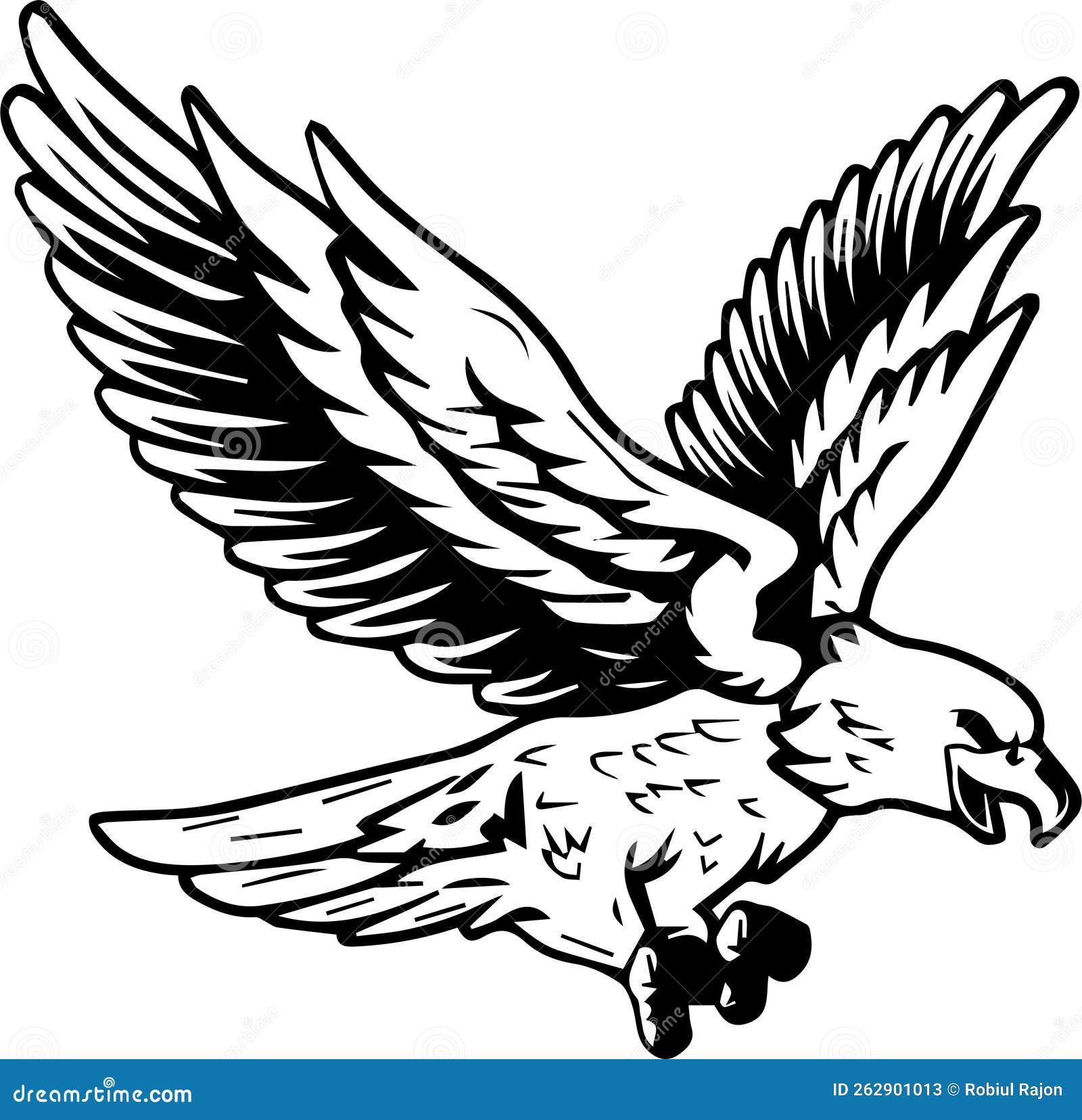 White eagle Vector stock vector. Illustration of digital - 262901013
