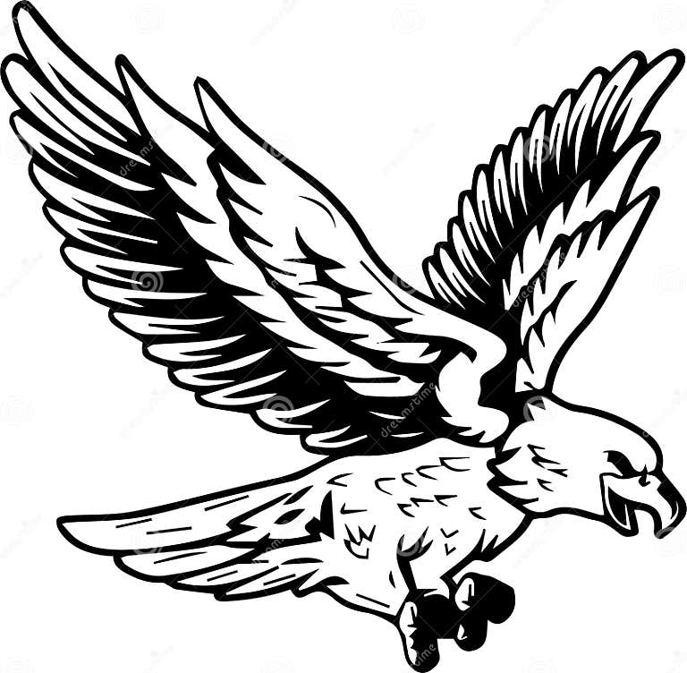 White eagle Vector stock vector. Illustration of digital - 262901013