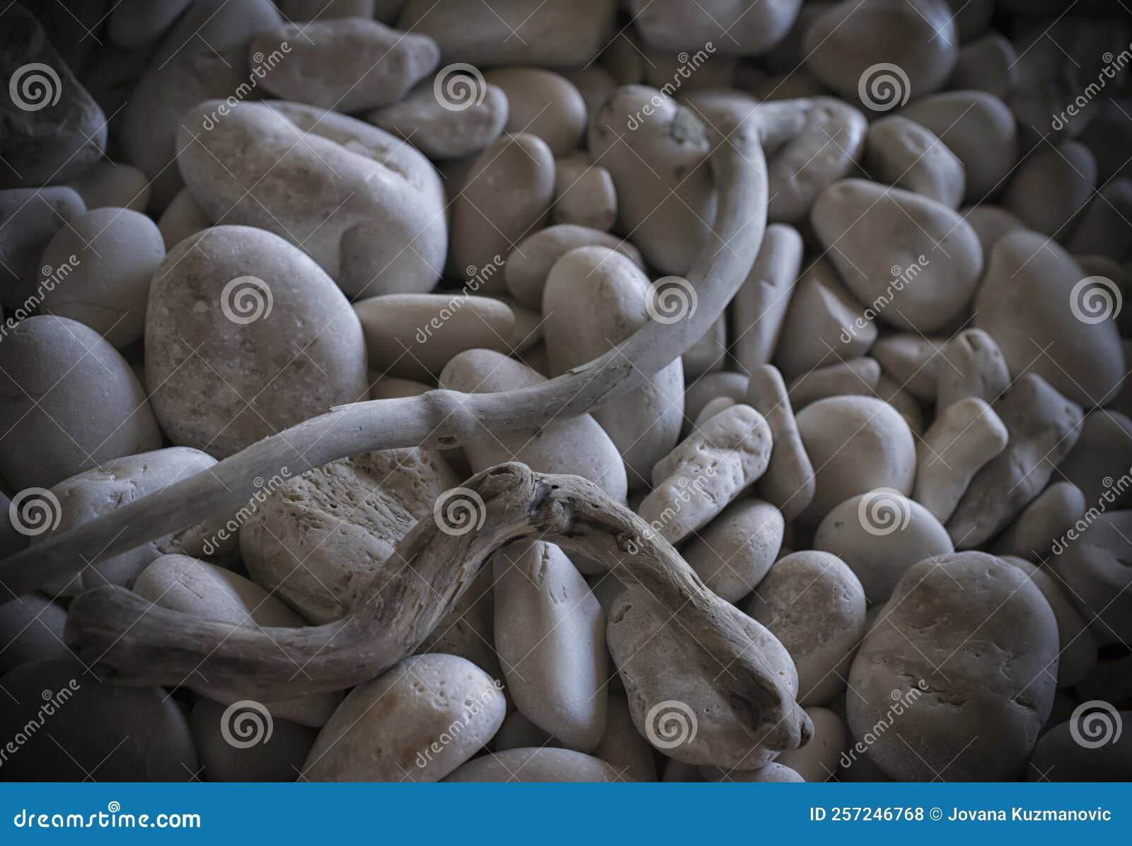 Perfect white pebbles stock photo. Image of cave, famous - 257246768