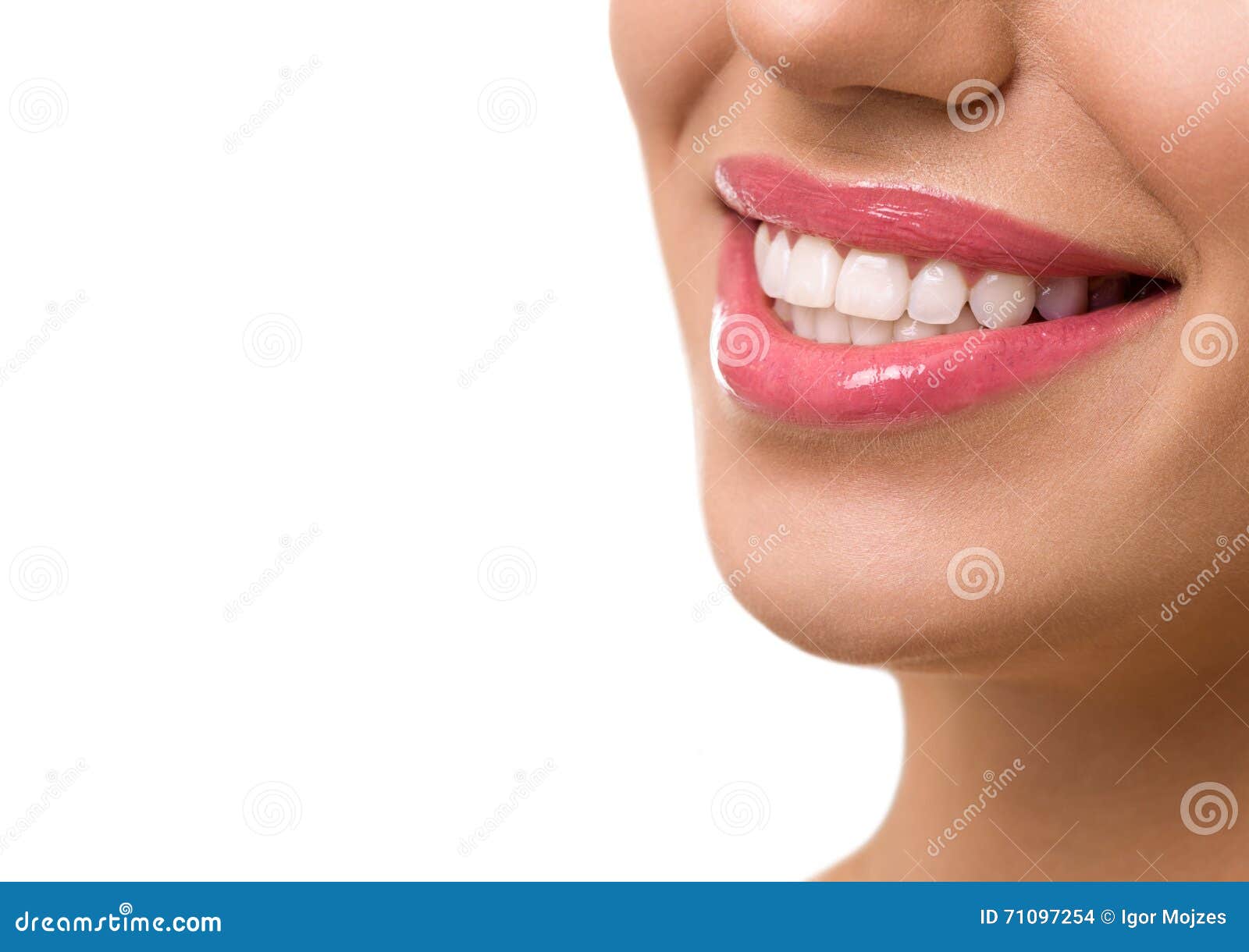 Perfect white smile stock photo. Image of clean, care - 71097254