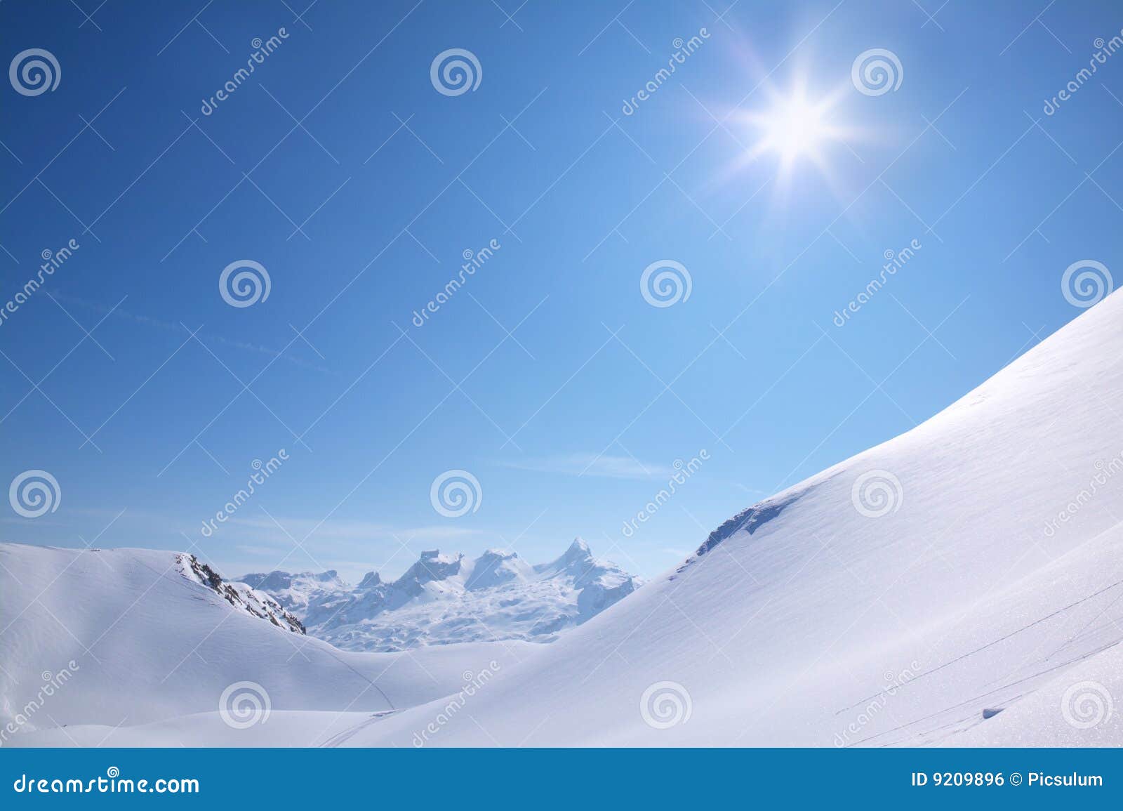 A Perfect Winter Day in the Mountains Stock Photo - Image of winter ...