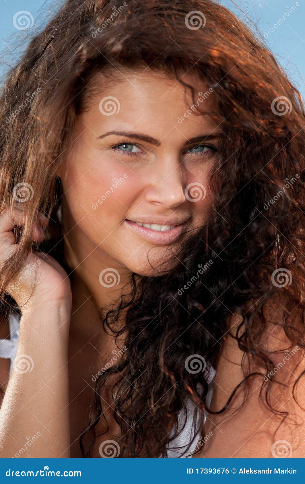 Perfect Woman in Wheat Field on Summer Day Stock Photo - Image of ...