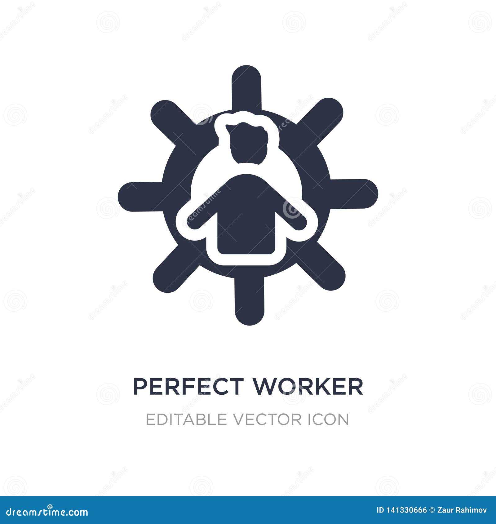Perfect Worker Icon On White Background. Simple Element Illustration ...
