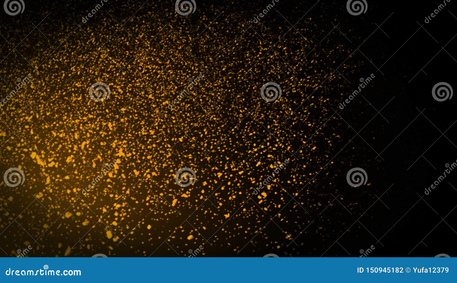 Perfect Yellow Particles Embers on Background . Texture Overlays ...