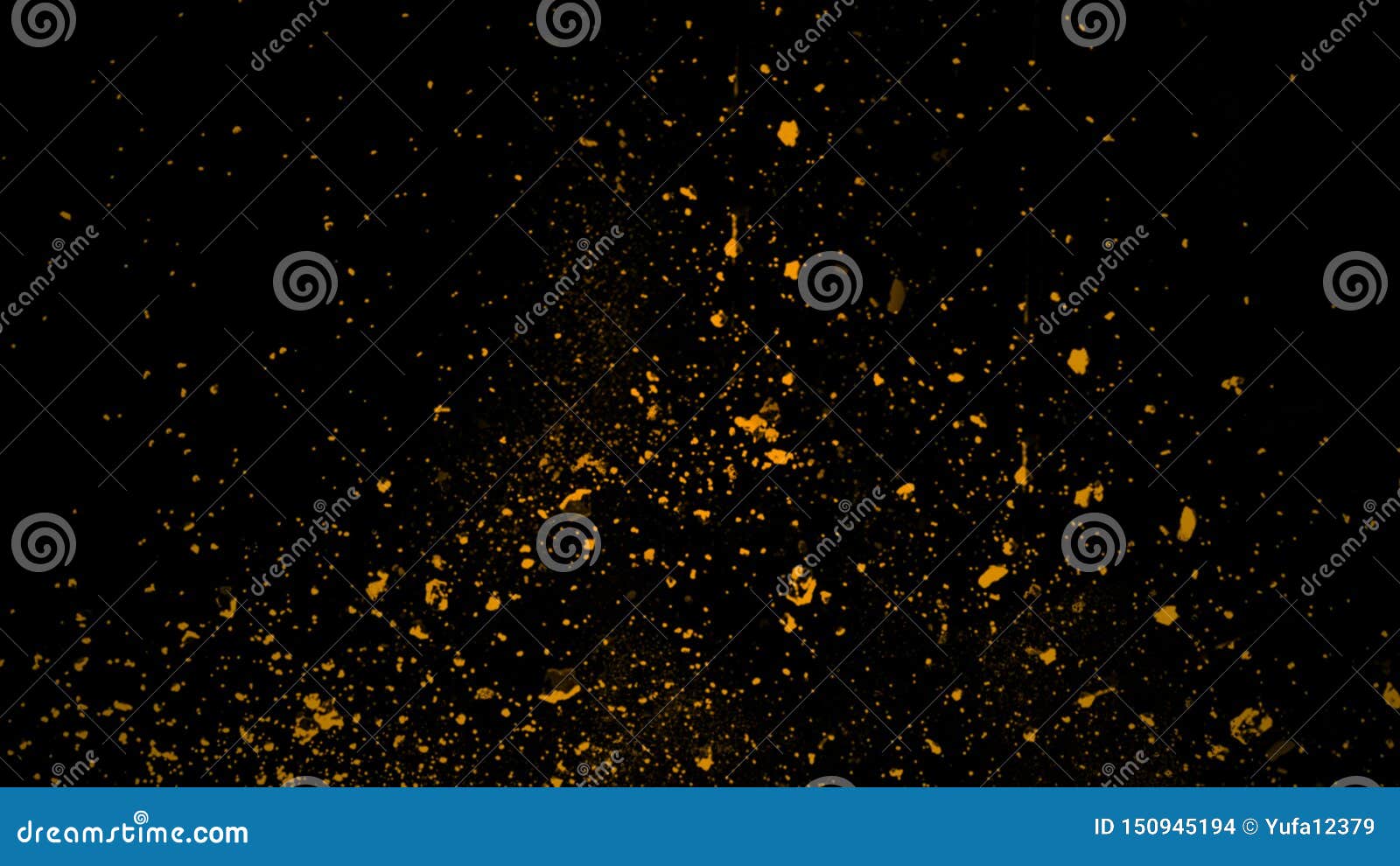 Perfect Yellow Particles Embers on Background . Texture Overlays ...