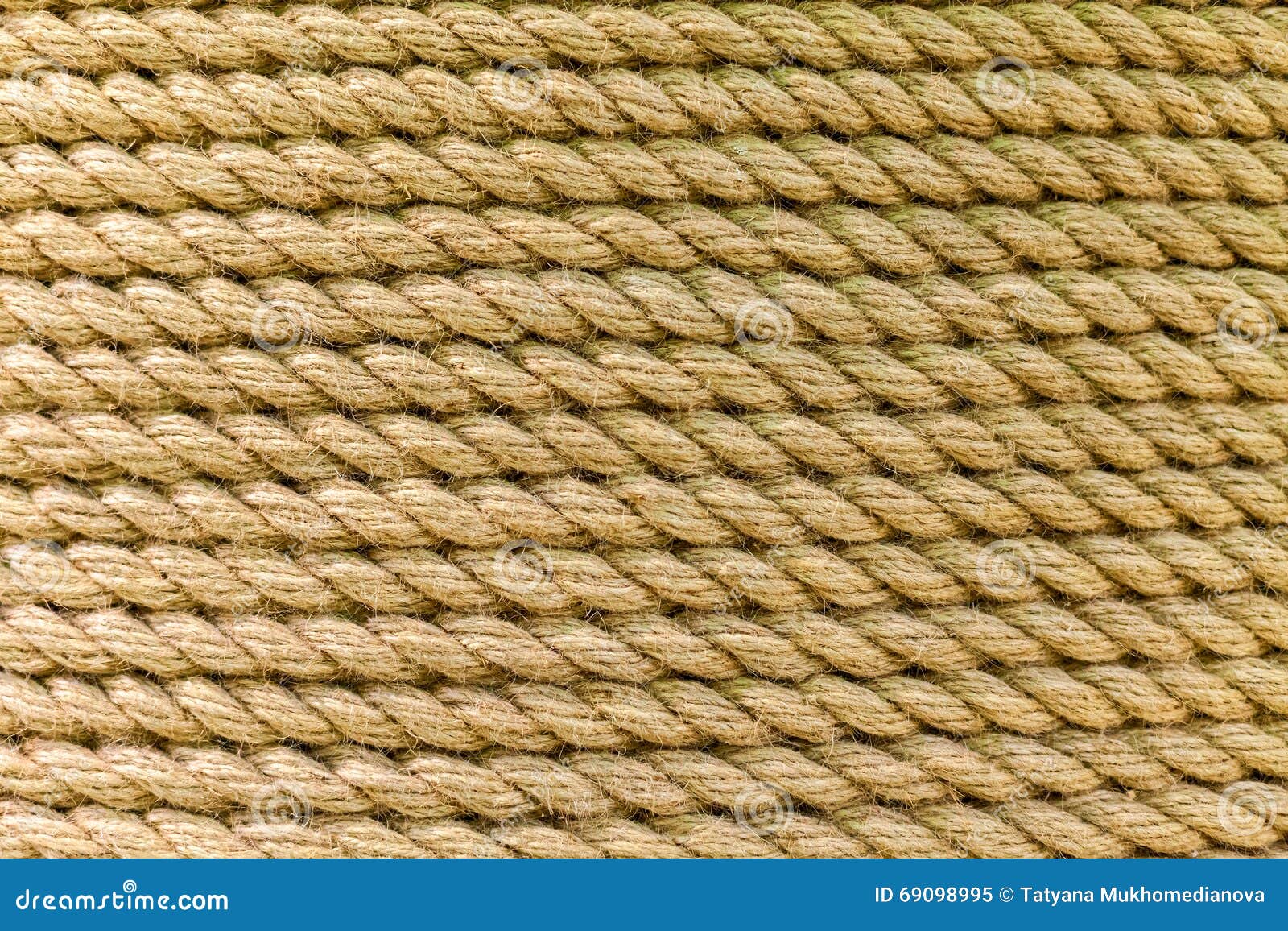 Perfect Yellow Rough Rope Texture. Close-up Stock Image - Image of ...