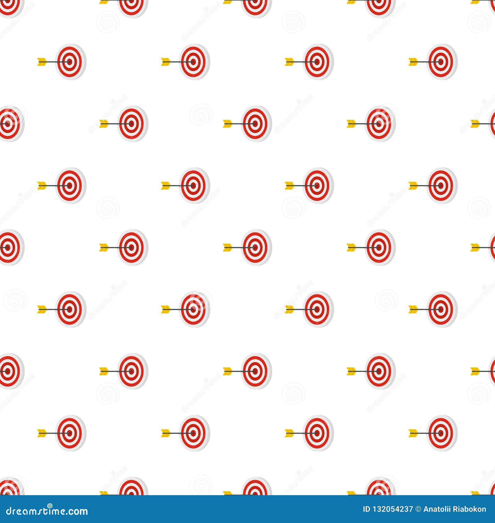 Perfection Target Pattern Seamless Vector Stock Vector - Illustration ...