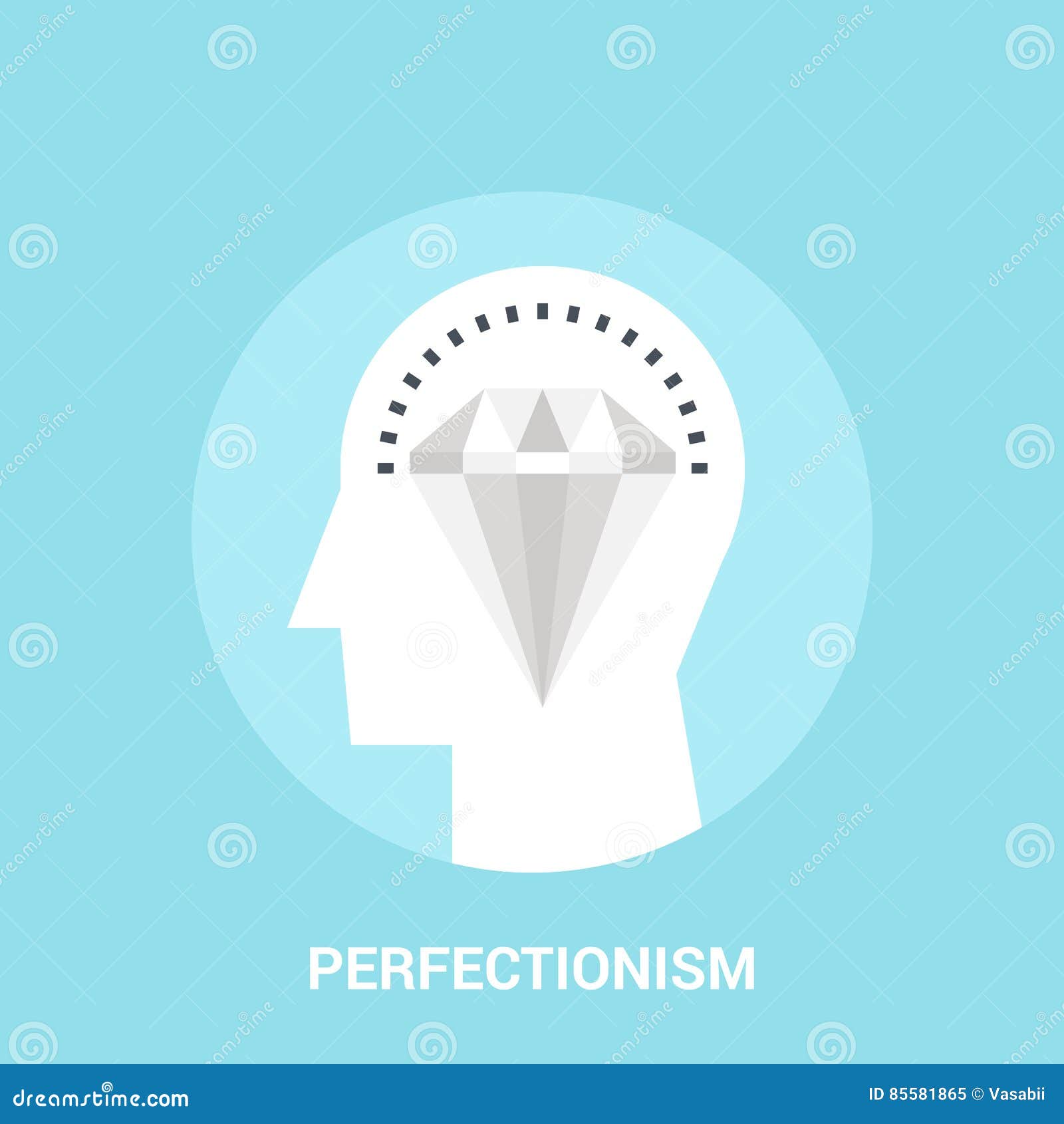 Perfectionism icon concept stock vector. Illustration of communication ...