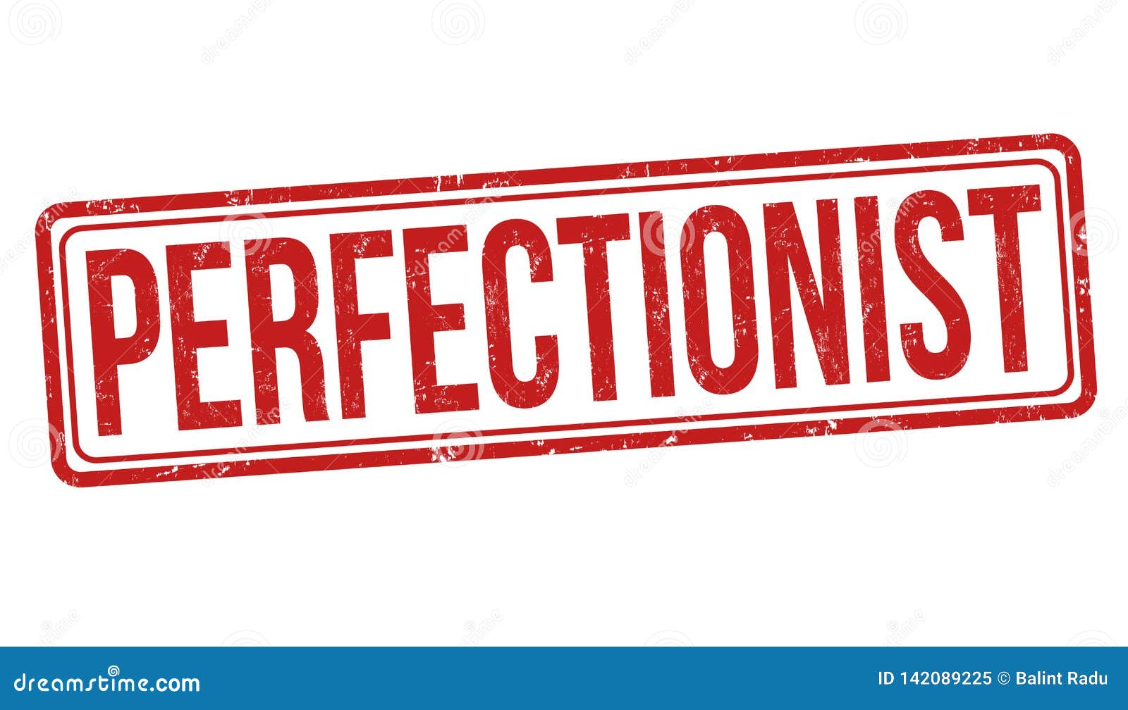 Perfectionist Sign or Stamp Stock Vector - Illustration of anxious ...