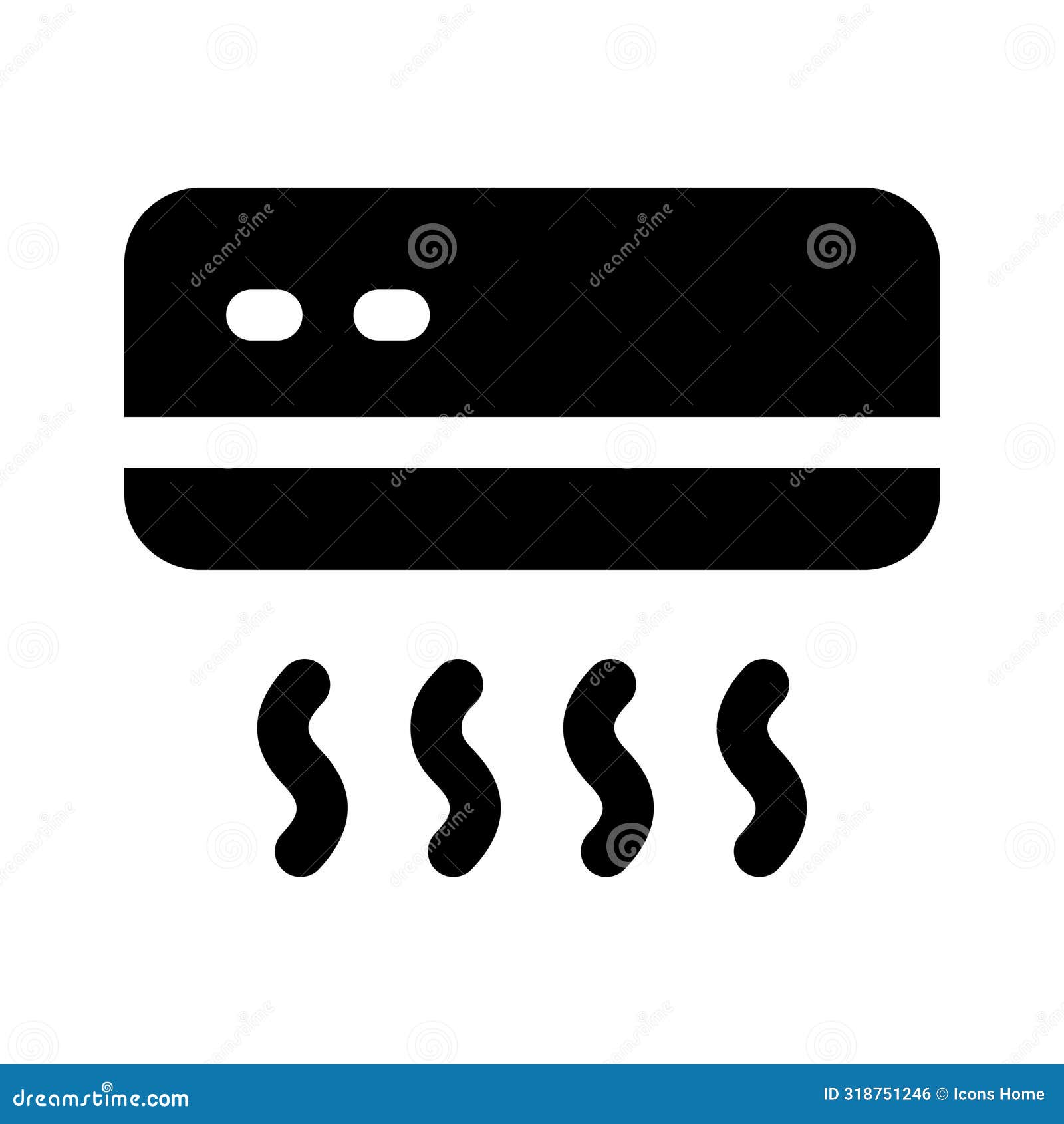 Perfectly Designed Icon of Air Conditioner, Ready To Use Vector Stock ...