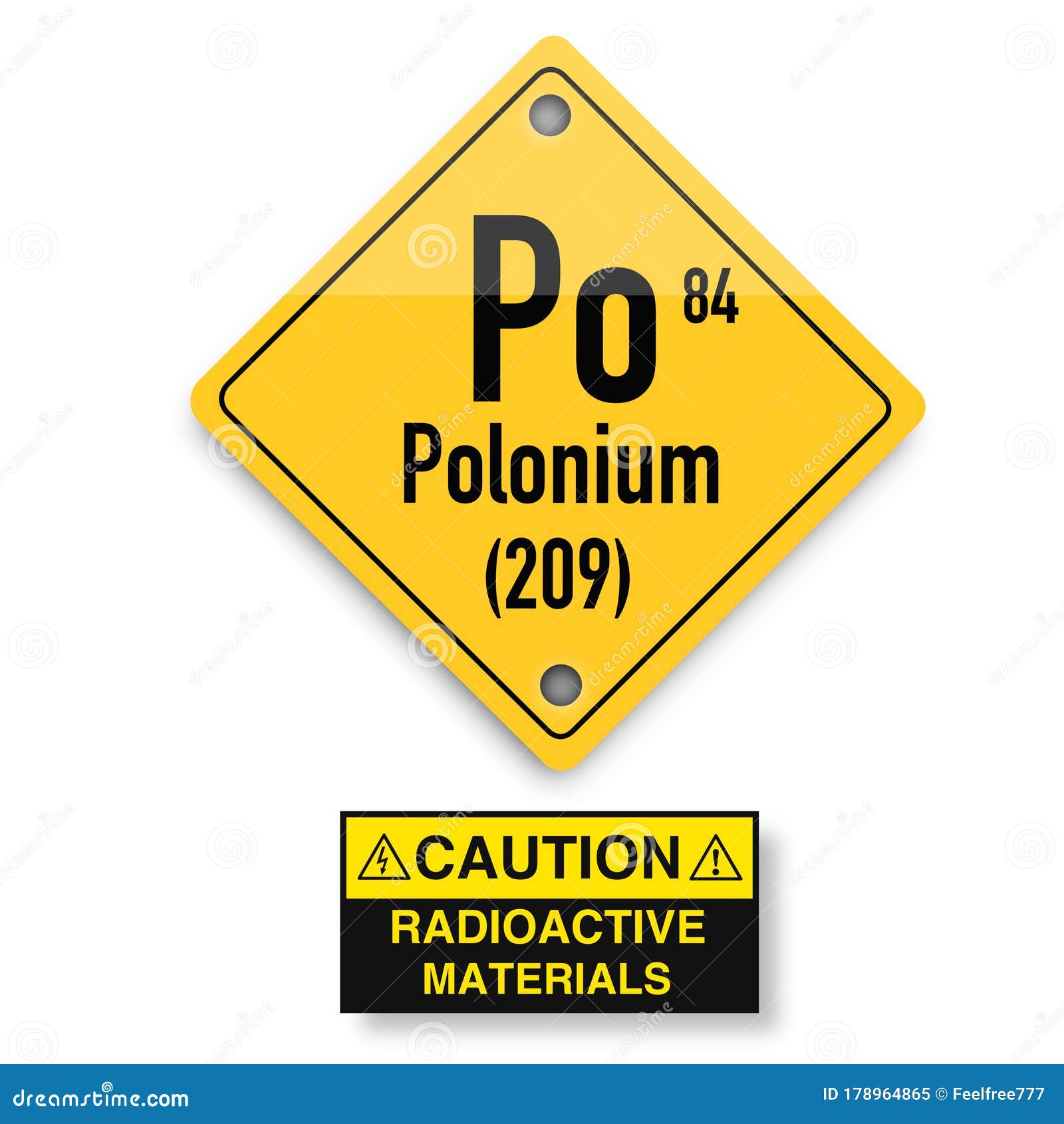 Radioactive Periodic Elements Polonium, Corporative Business Concep ...