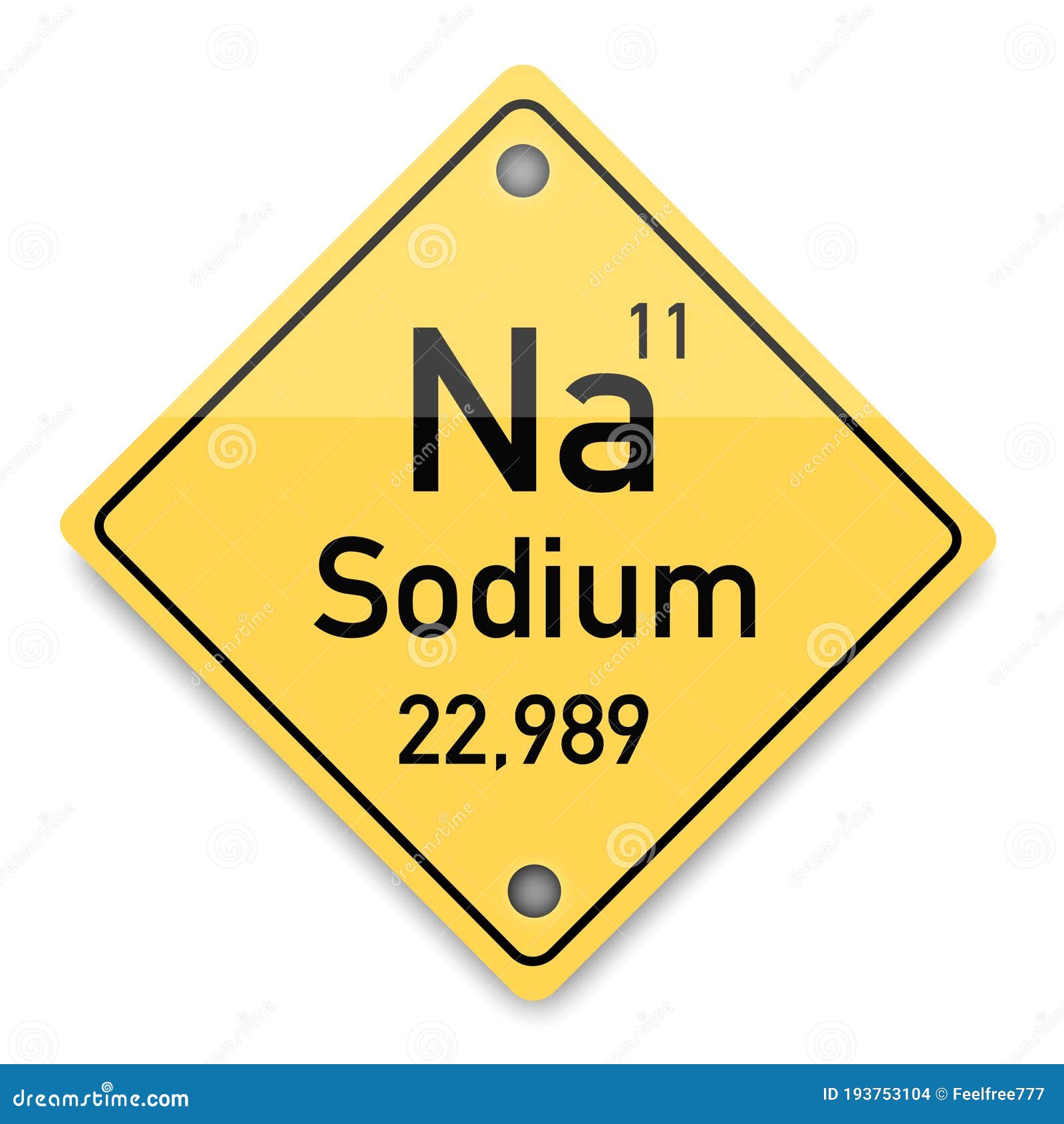 Sodium Periodic Elements. Business Artwork Vector Graphics Stock ...