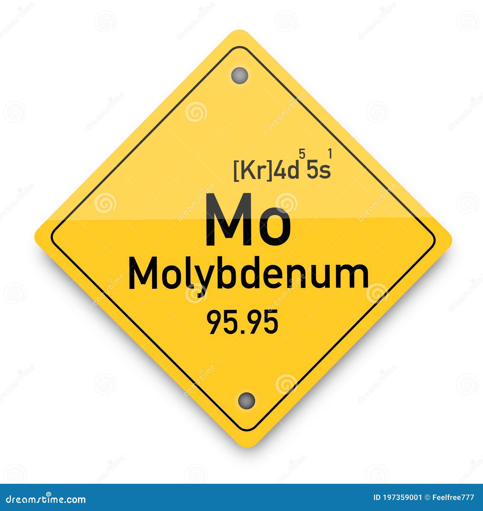 Molybdenum, Mo, Periodic Table Element Cartoon Vector | CartoonDealer ...
