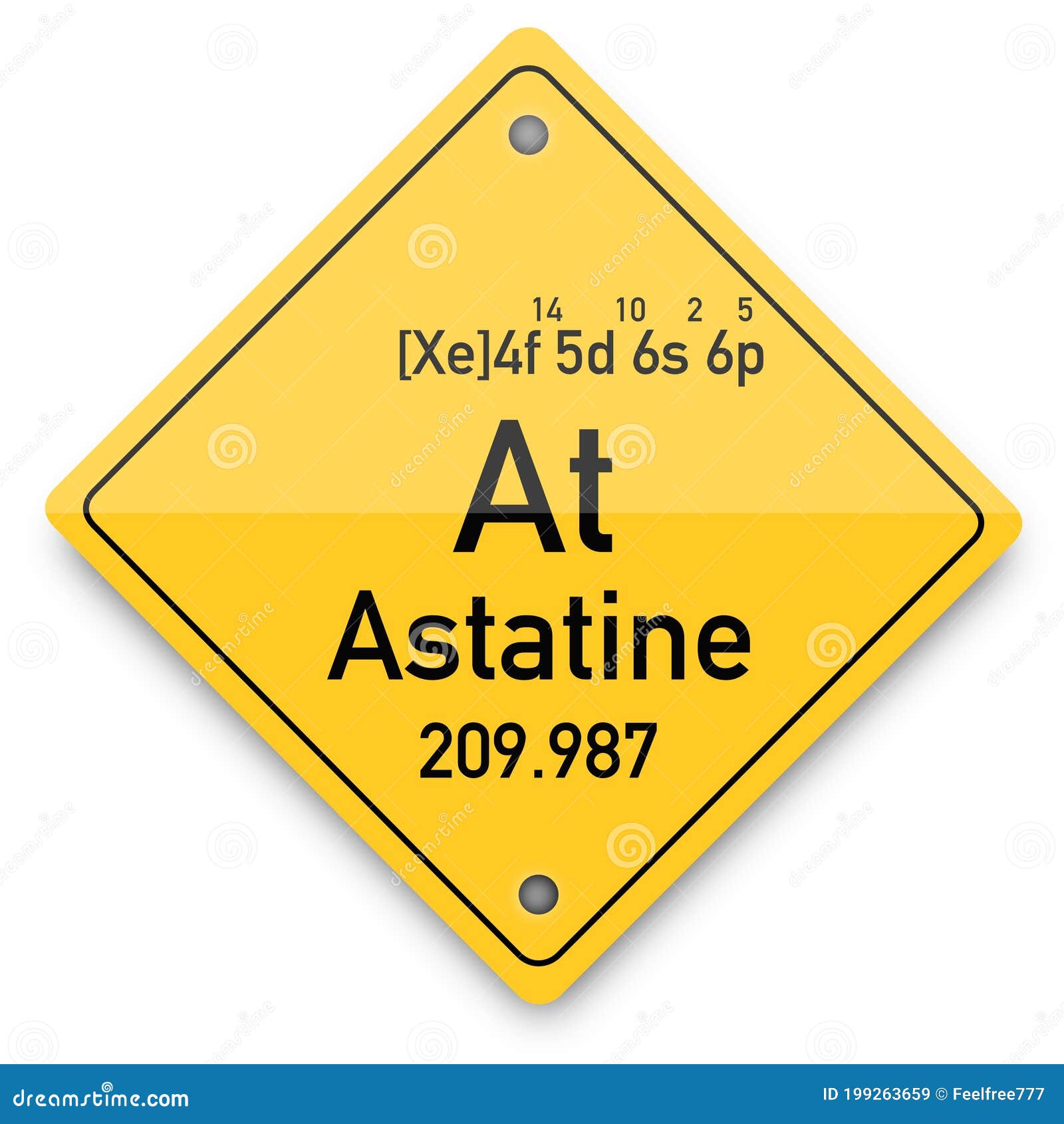 Astatine Periodic Table Of Elements Royalty-Free Stock Image ...