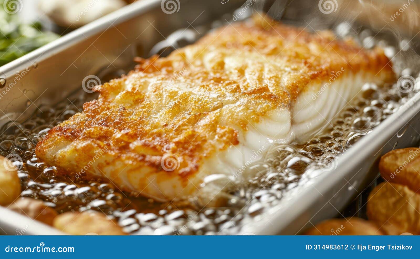 Perfectly Fried Breaded Fish Fillets with a Crispy Coating and Tender ...