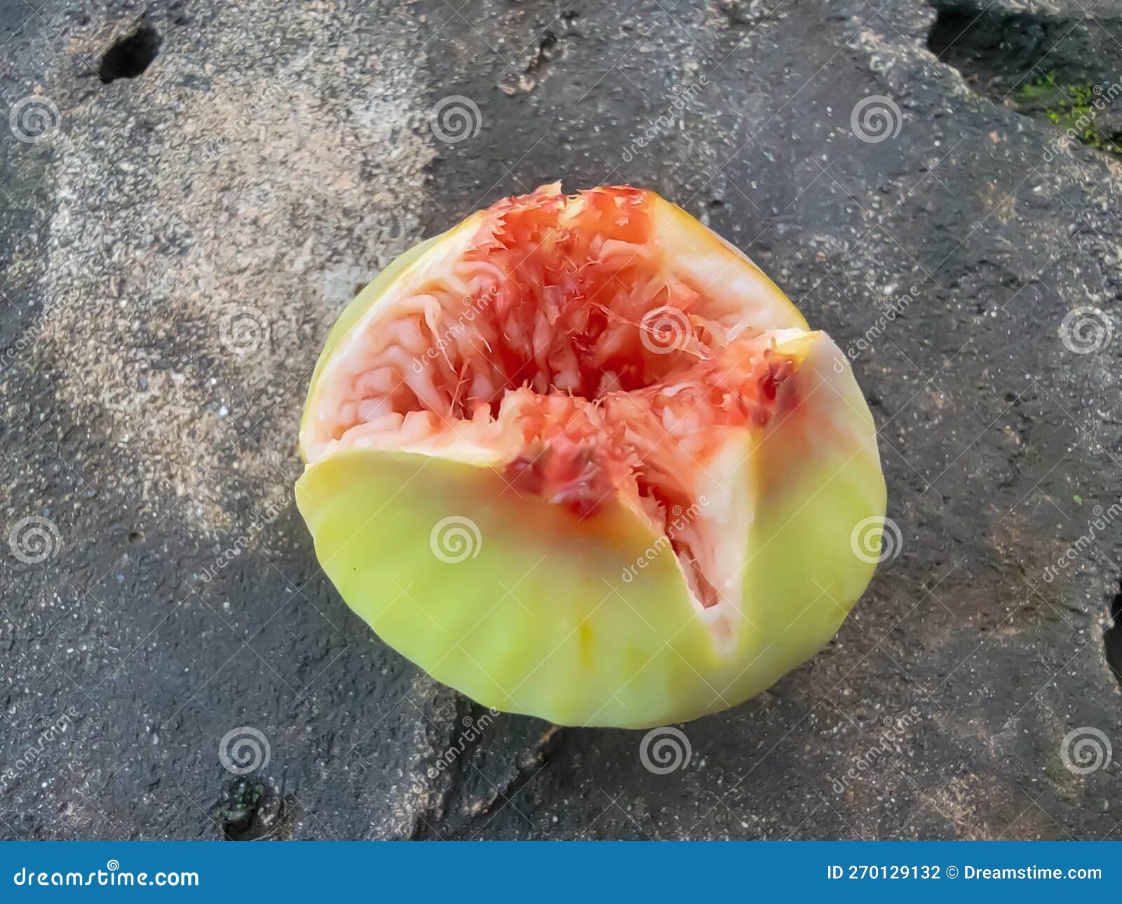 Perfectly Ripe Figs are Broken at the End of the Fruit Stock Photo ...