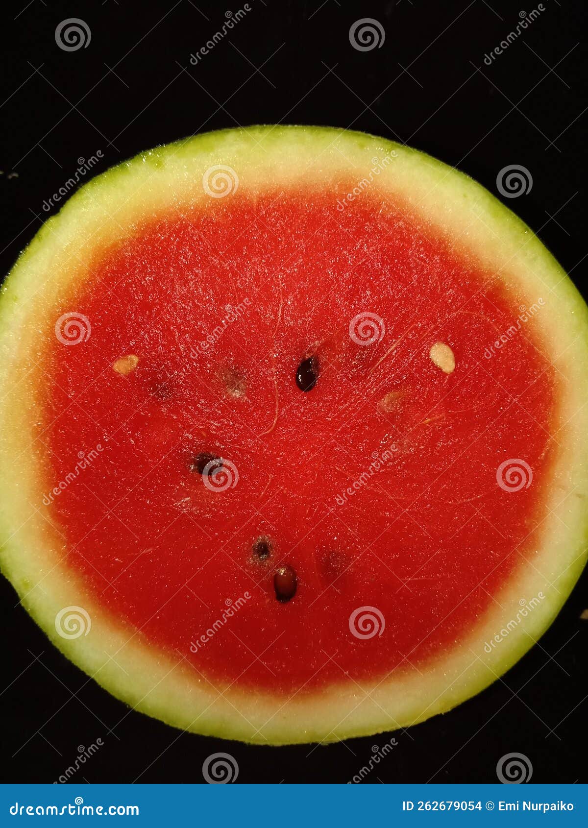 Perfectly Ripe Watermelon with Front View, Looking Tempting and Sweet ...