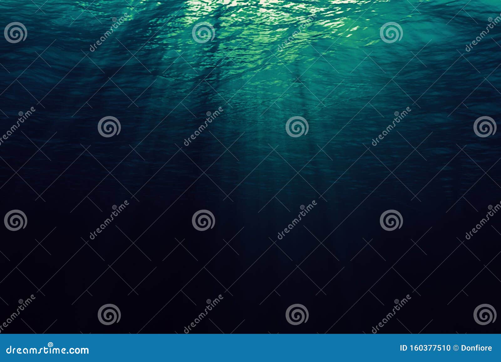 Perfectly Seamless Of Deep Blue Ocean Waves From Underwater Background ...