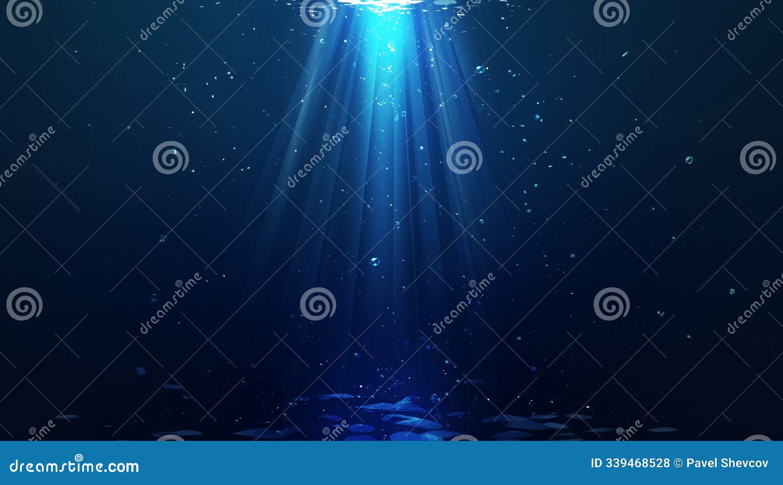 Perfectly Seamless Of Deep Blue Ocean Waves From Underwater Background ...