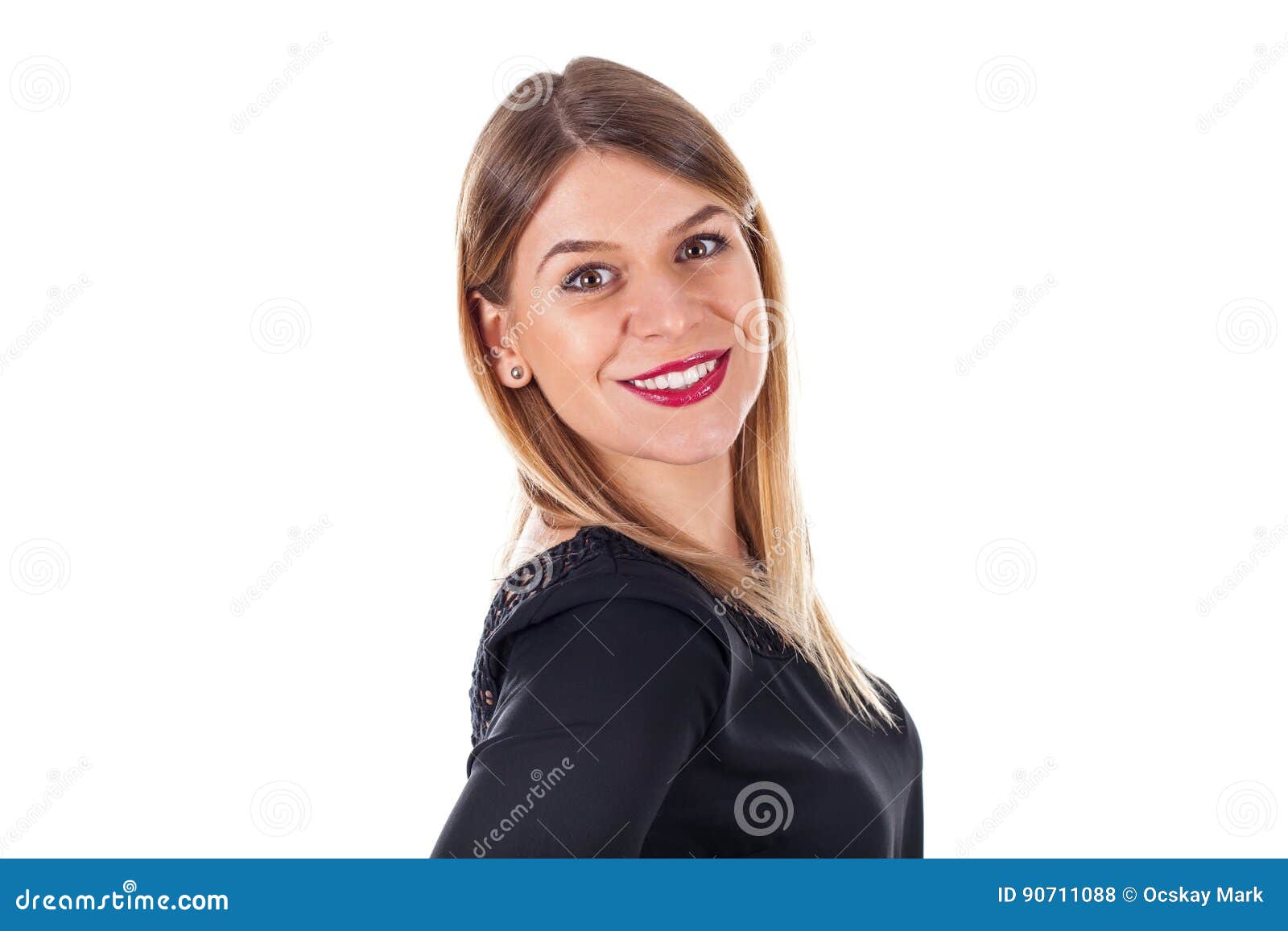 Perfil bonito da mulher foto de stock. Imagem de bordos - 90711088