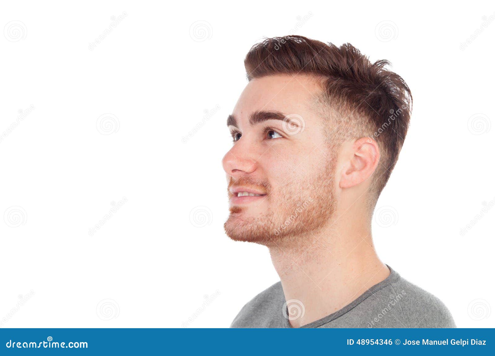 Perfil Do Homens Ocasionais Foto de Stock - Imagem de corte, gesto ...