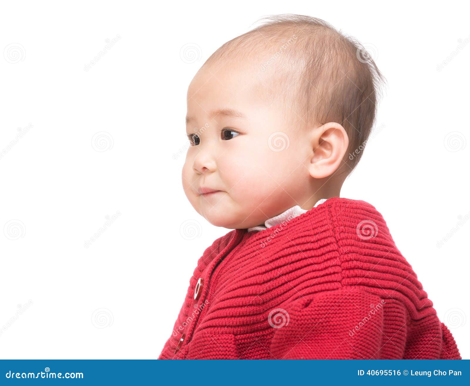Perfil lateral do bebê foto de stock. Imagem de fofofo - 40695516