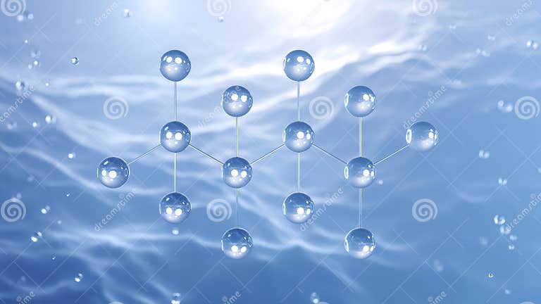 Perfluorobutane Molecular Structure, 3d Model Molecule, Simple ...
