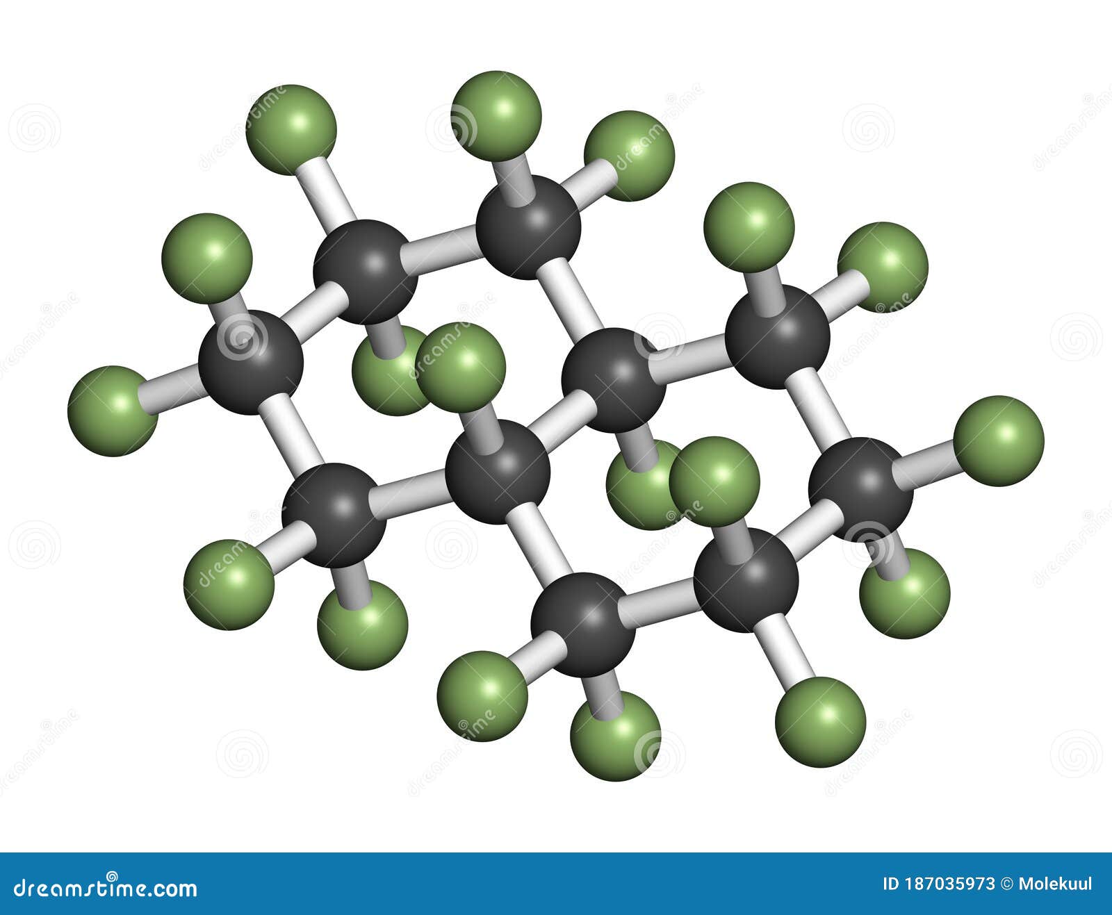 Perfluorodecalin Fluorocarbon Molecule. Used As Component of Artificial ...