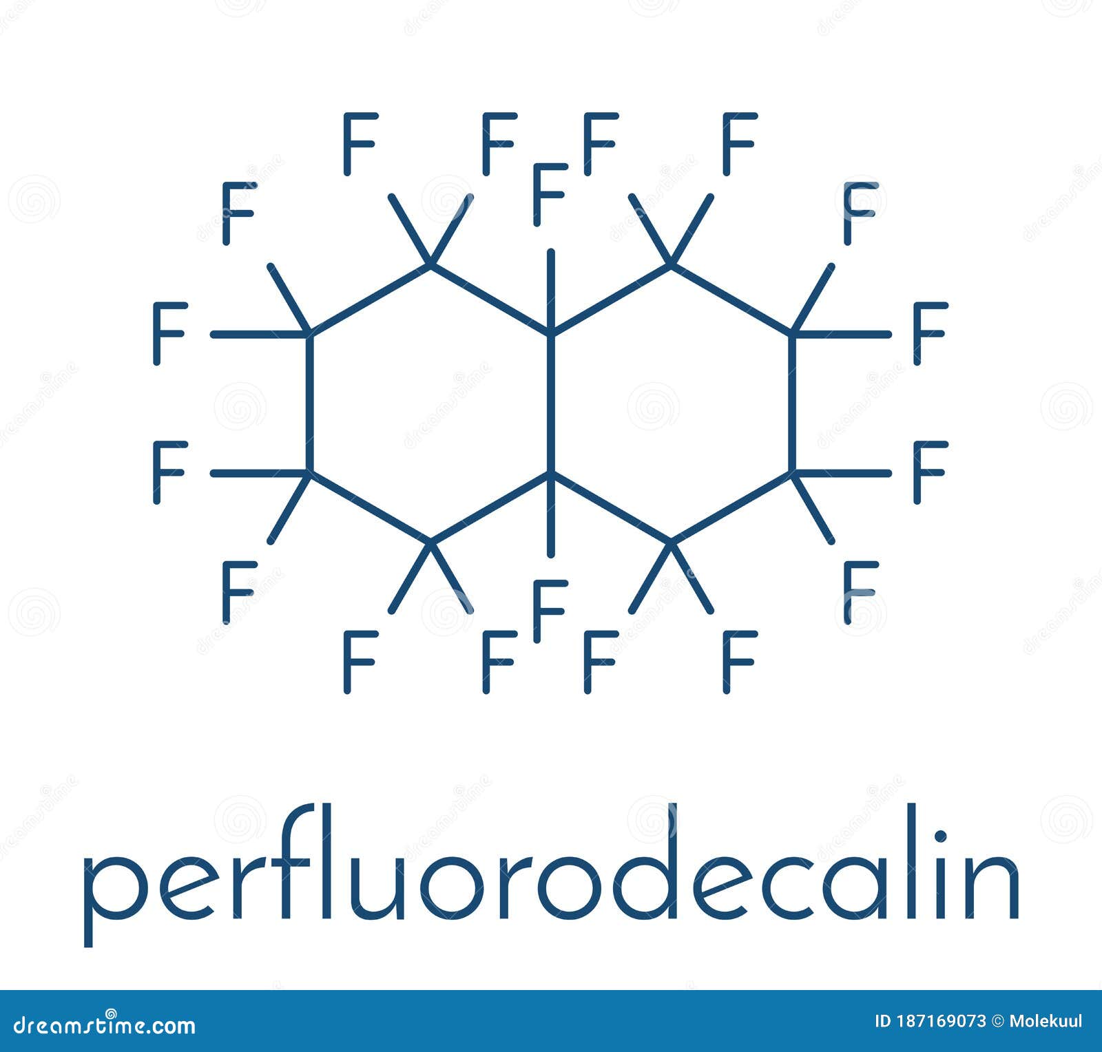 Perfluorodecalin Fluorocarbon Molecule. Used As Component Of Artificial ...