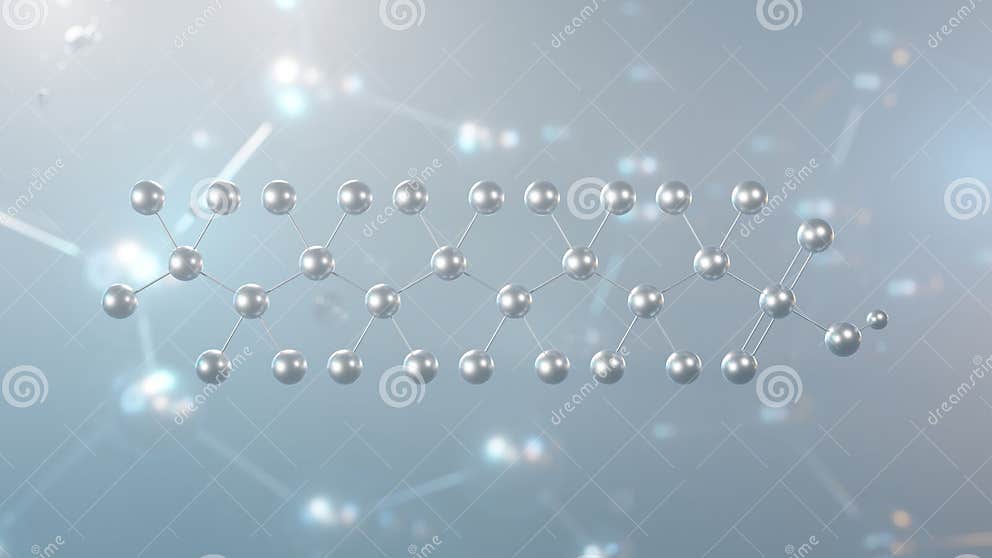 Perfluorononanesulfonic Acid Molecular Structure, 3d Model Molecule ...