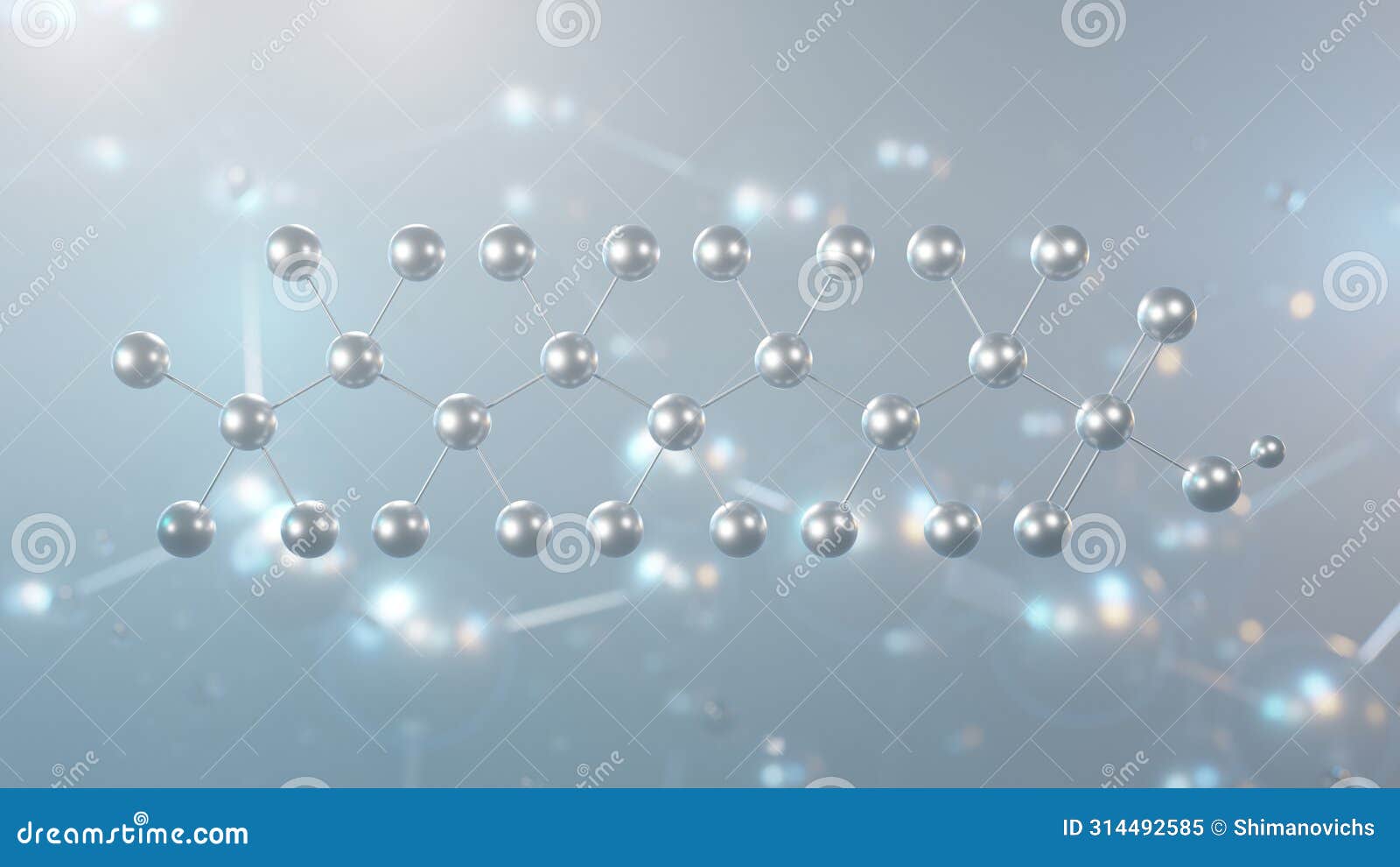 Perfluorooctanesulfonic Acid Molecular Structure, 3d Model Molecule ...