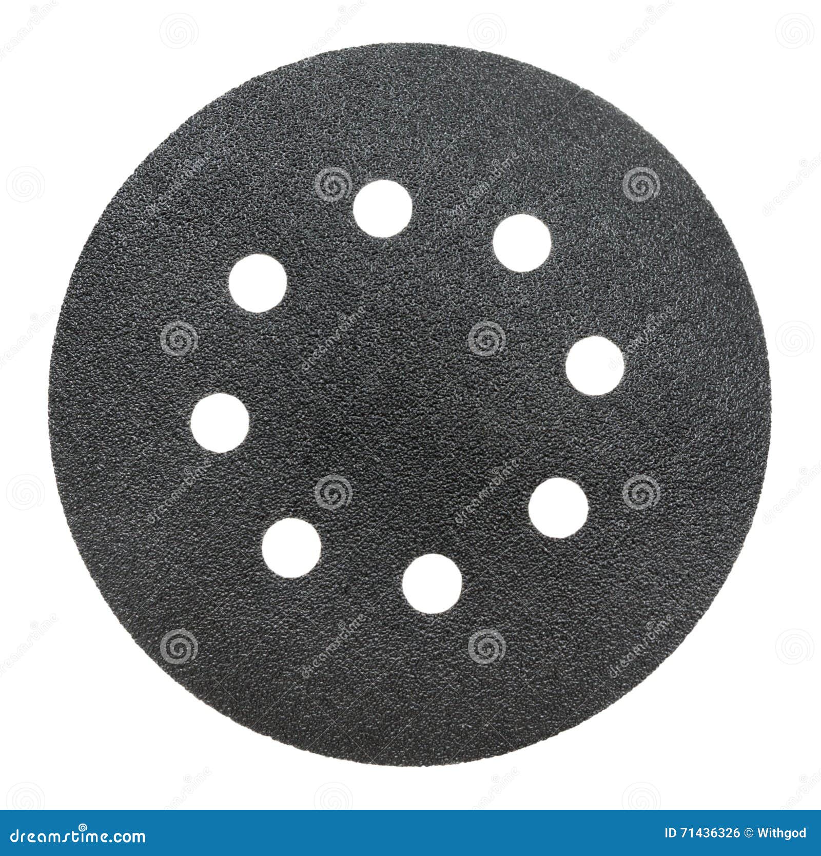 Perforated Abrasive Wheel, Isolated Stock Photo - Image of view, black ...