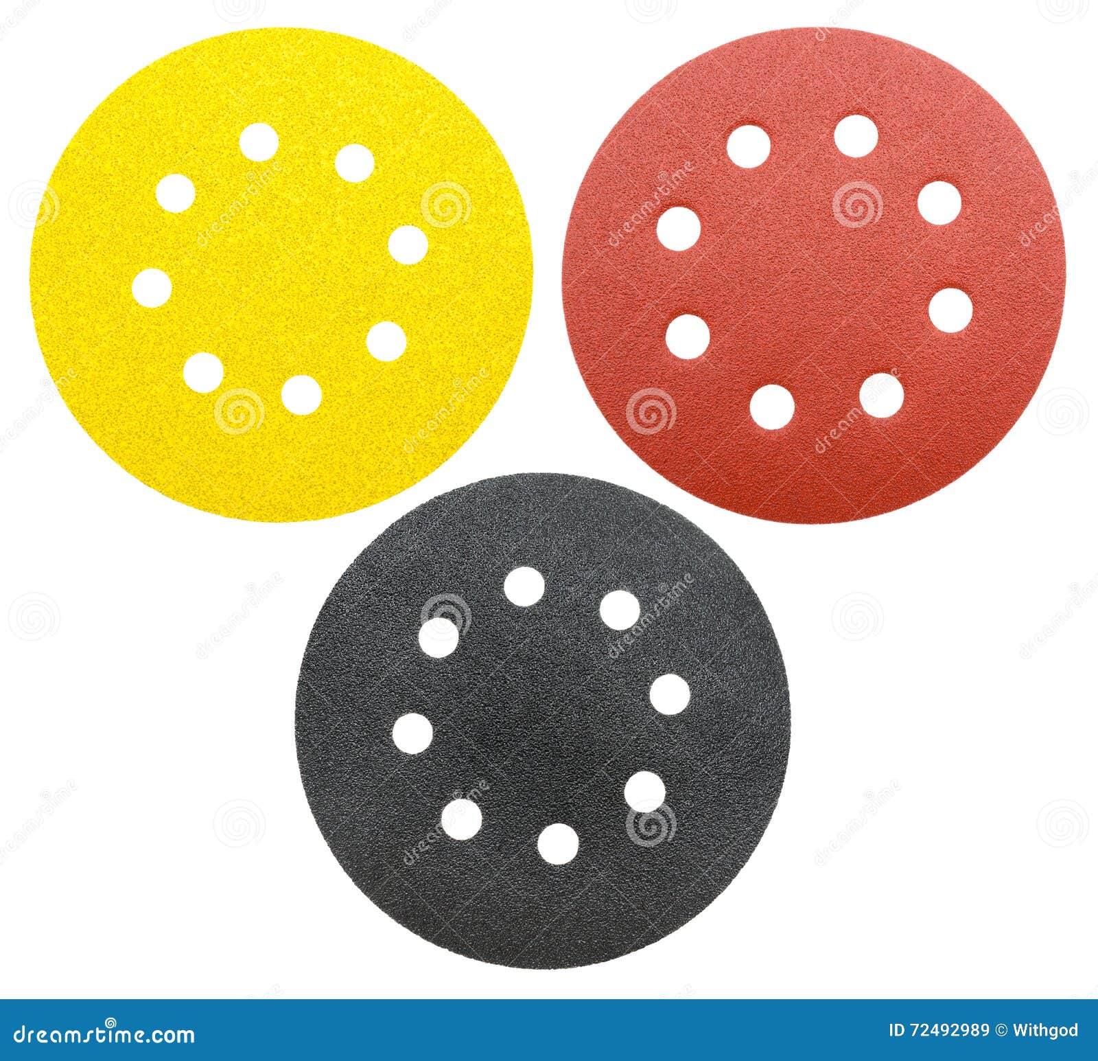 Perforated Abrasive Wheels, Isolated Stock Image - Image of cutoff ...