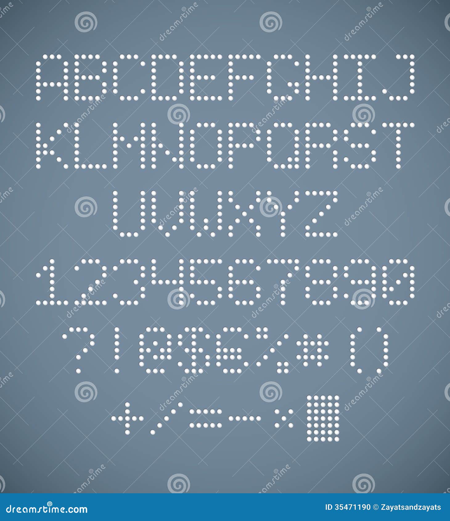 Perforated alphabet stock vector. Illustration of alphabet - 35471190