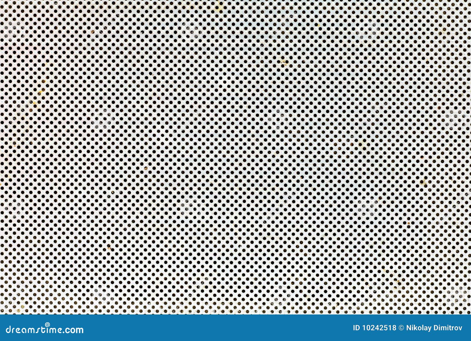 Perforated aluminium plate stock photo. Image of industry - 10242518