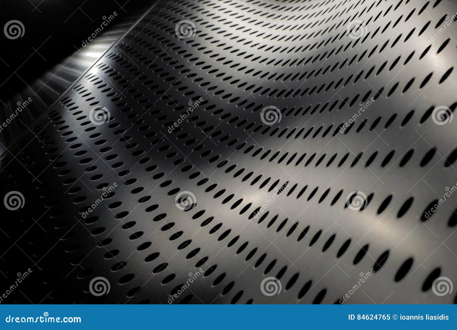 Perforated Aluminium Sheet Of Metal Texture. Surface With Depth Of ...