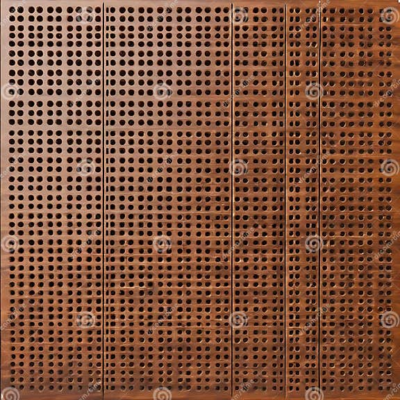 Perforated Board Isolated on a White Background Stock Illustration ...