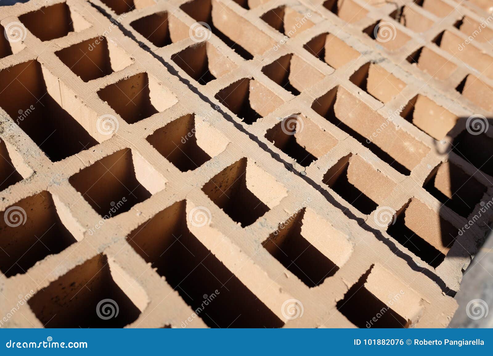 Perforated brick stock photo. Image of store, industrial - 101882076