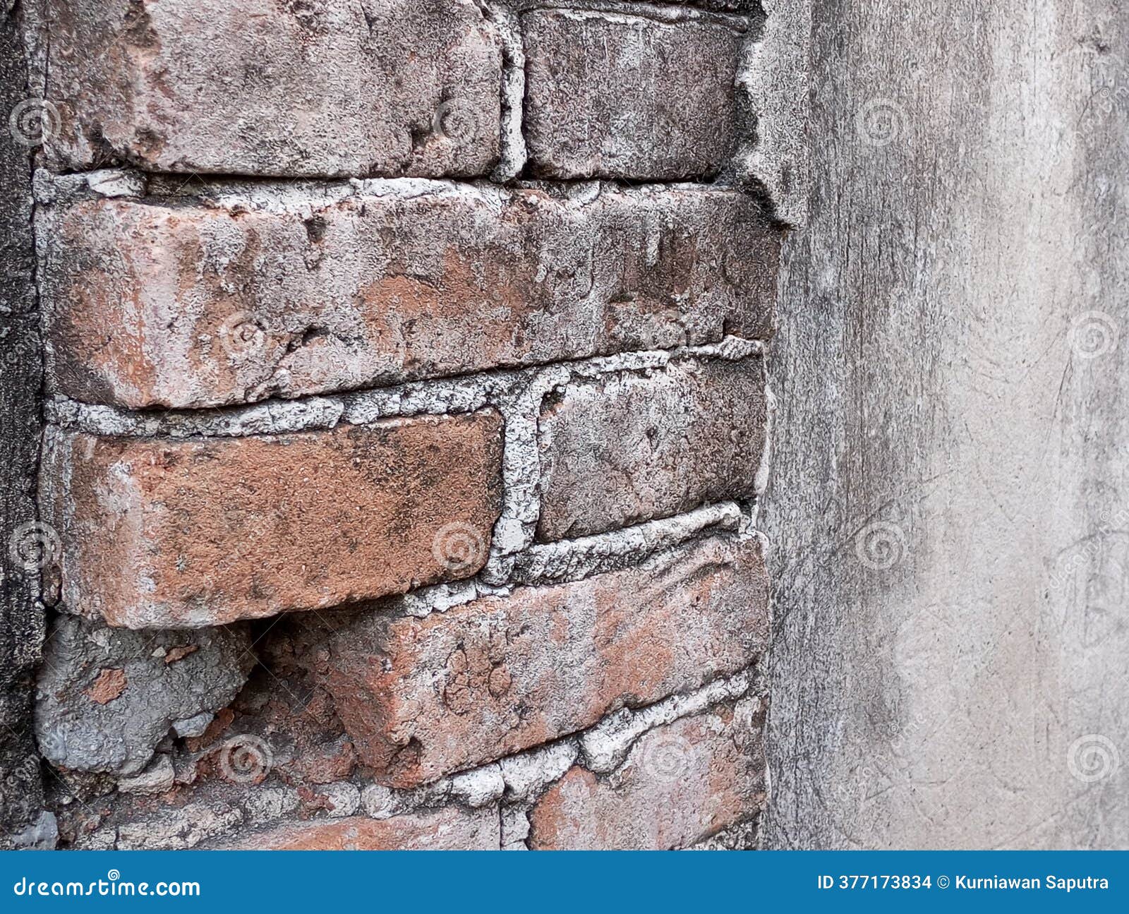 Perforated Brick Wall, With Concrete Joints Forming A Texture Stock ...