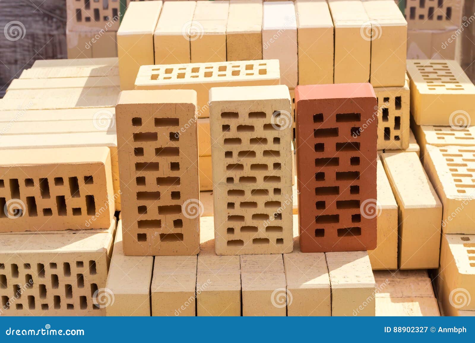 Three Perforated Bricks Royalty-Free Stock Photography | CartoonDealer ...