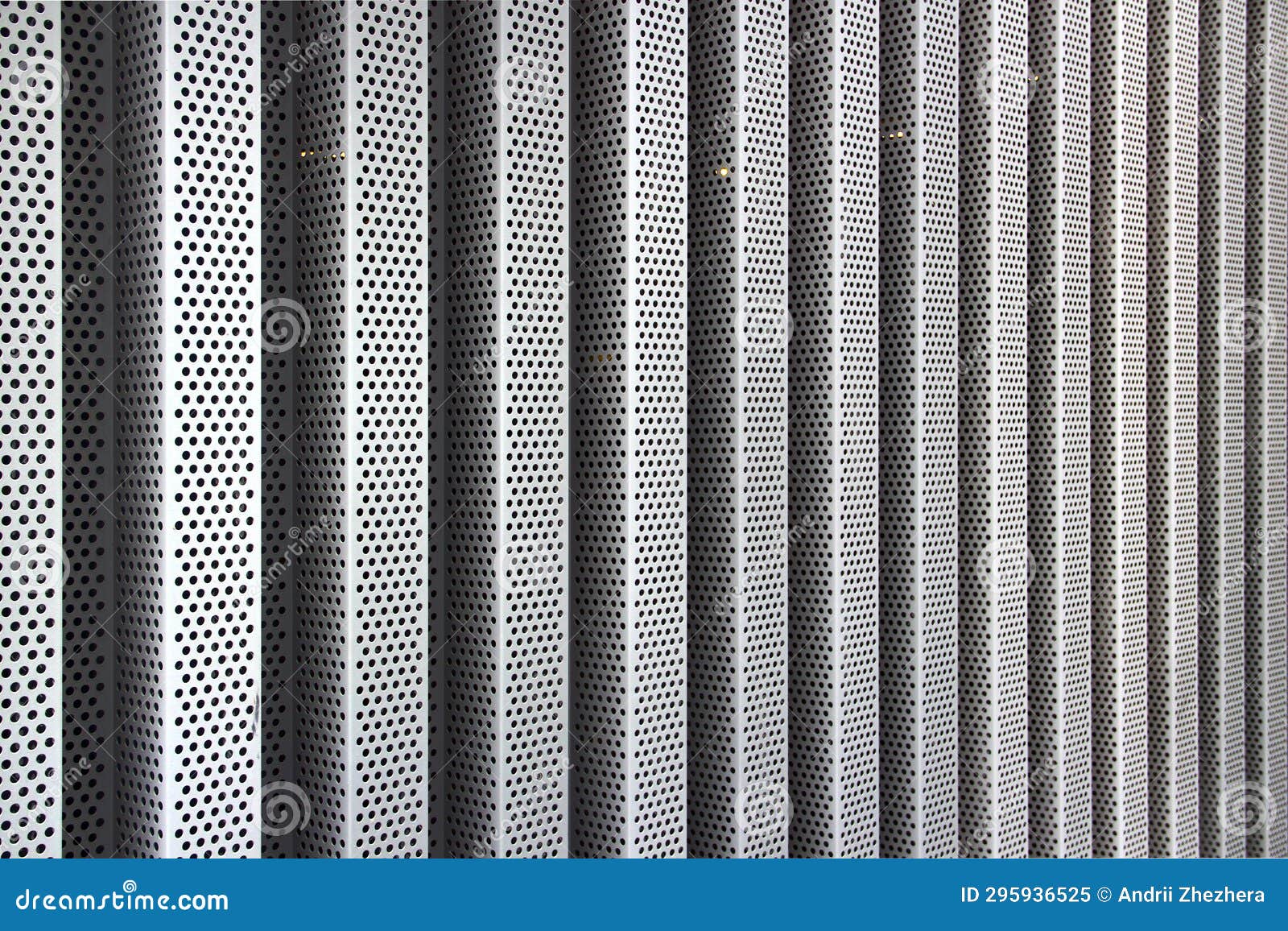 Perforated Corrugated Metal Cladding Sheet As Background Stock Photo ...